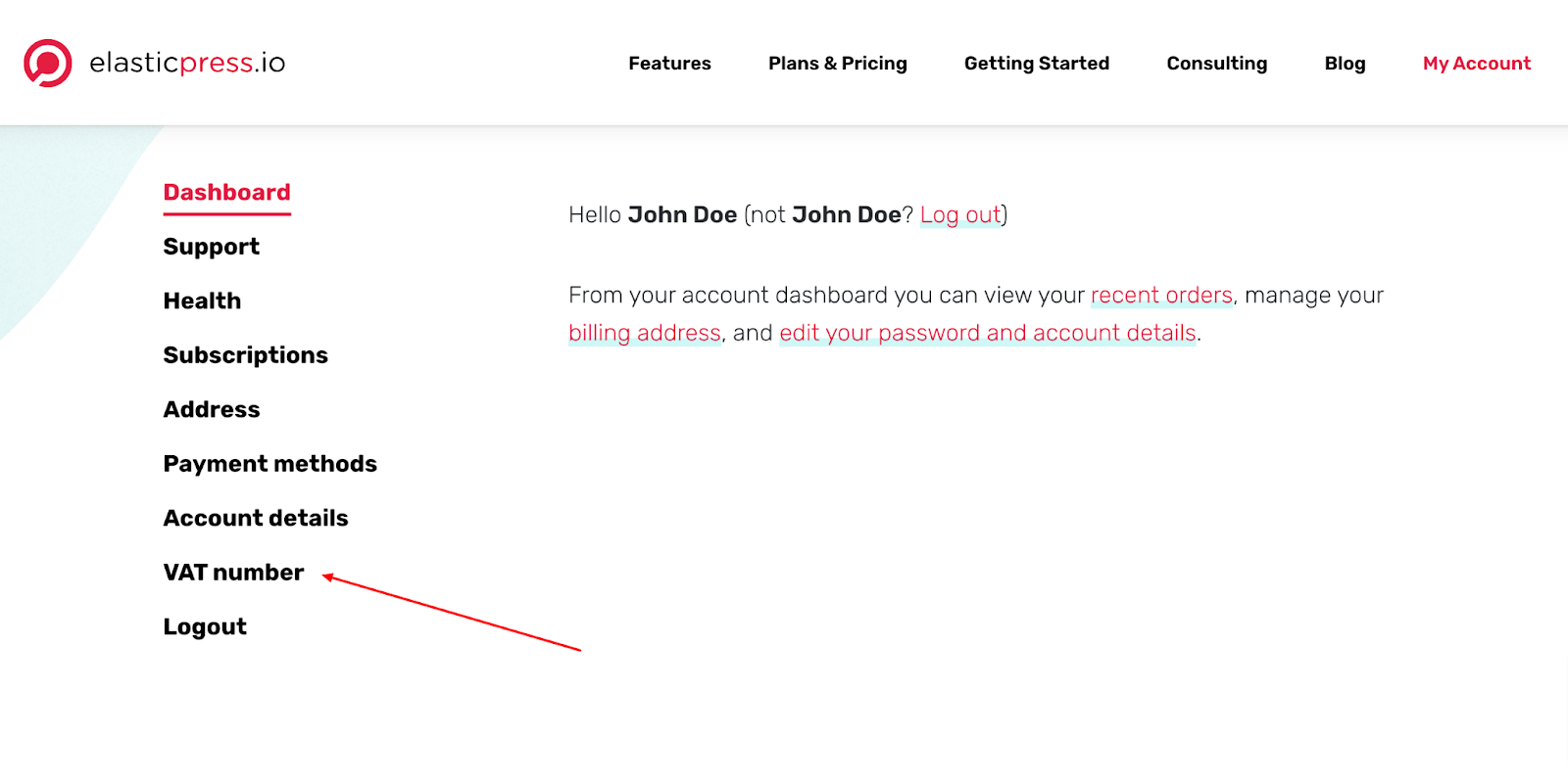 Add VAT Number to your ElasticPress.io Account – ElasticPress.io