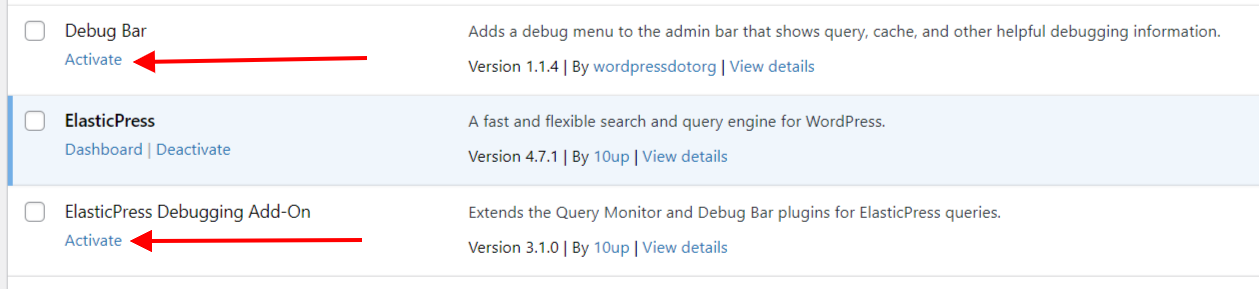Using the ElasticPress Debugging Add-On Plugin – ElasticPress.io