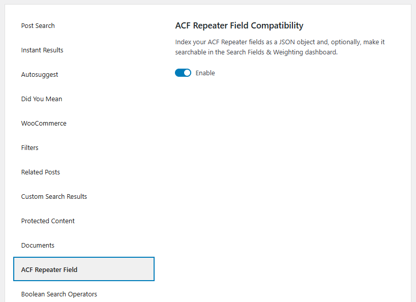 ACF Repeater Field Compatibility Feature – ElasticPress.io